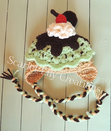 Ravelry: Ice Cream Sundae Hat pattern by Jamie Huisman