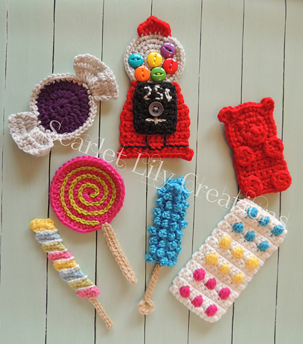 Ravelry: Candy Appliques pattern by Jamie Huisman
