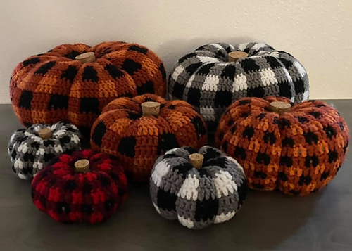 Ravelry: Buffalo Plaid Pumpkin pattern by Jamie Storer