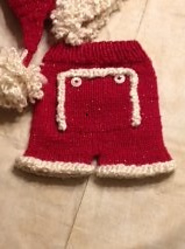 Ravelry: Santa Hat and Pants Bum Flap pattern by Connie Mitchell