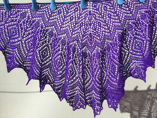 Ravelry: Masters of Stone Lace Shawl pattern by Anna Victoria