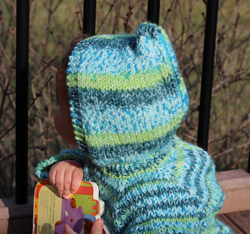 Ravelry: Zip-Down-the-Back - Hooded Baby Sweater pattern by Jan Gornik