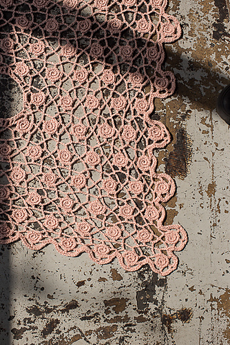 Ravelry: Atomic Rose Poncho pattern by Sue Perez