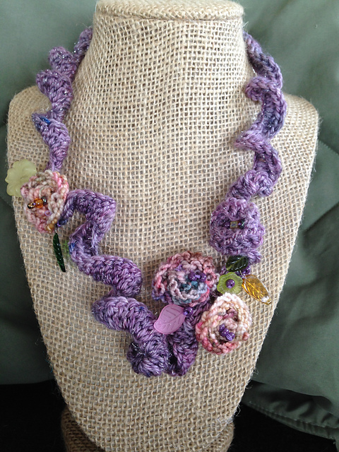Ravelry: Vintage Knitted Necklace pattern by Lyn Harris