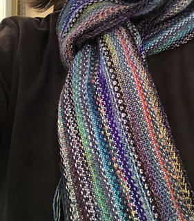 Ravelry: Linen Stitch Scarf from Leftover Yarn pattern by Cheryl Marie