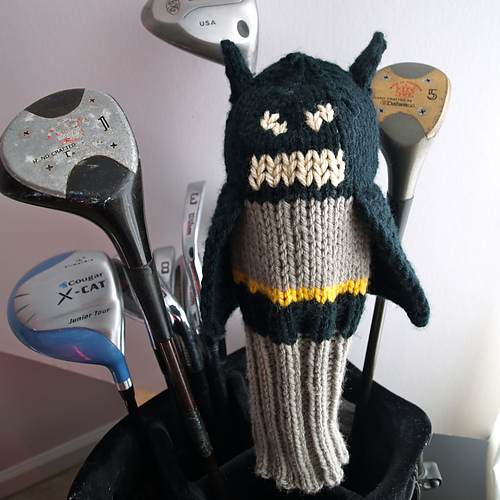 Ravelry: Batman Golf Club Cover pattern by Tracey Rediker