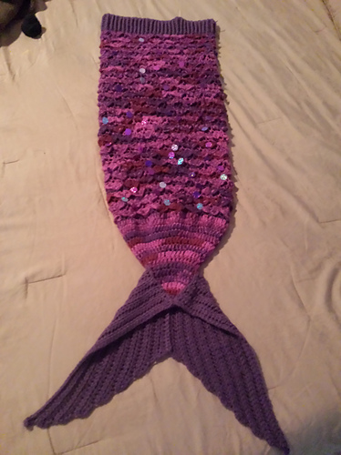 Ravelry: Mermaid Tail Snuggle Sack pattern by The Ruffled Cabbage ...
