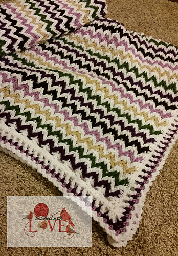 Ravelry: Chevron Illusion Blanket pattern by Jennifer Hatch