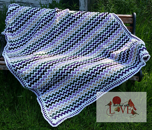 Ravelry: Chevron Illusion Blanket pattern by Jennifer Hatch