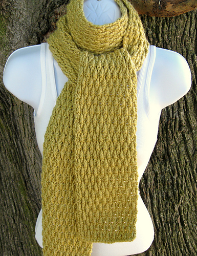 Ravelry: Twisted Ridges Scarf pattern by Jenny Collins