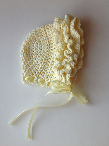 Ravelry: Ruffle Baby Bonnet pattern by Crochet by Jennifer