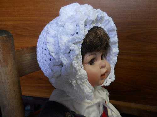 Ravelry: Ruffle Baby Bonnet pattern by Crochet by Jennifer