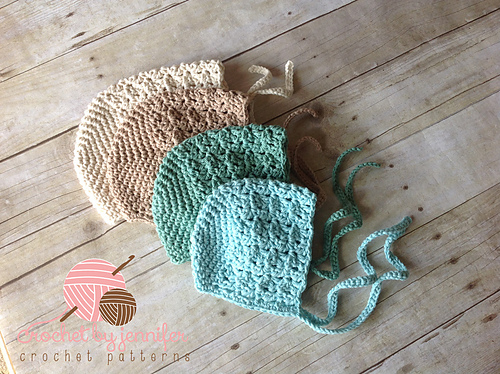 Ravelry: Kate Baby Bonnet pattern by Crochet by Jennifer