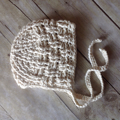 Ravelry: Texture Weave Baby Bonnet pattern by Crochet by Jennifer
