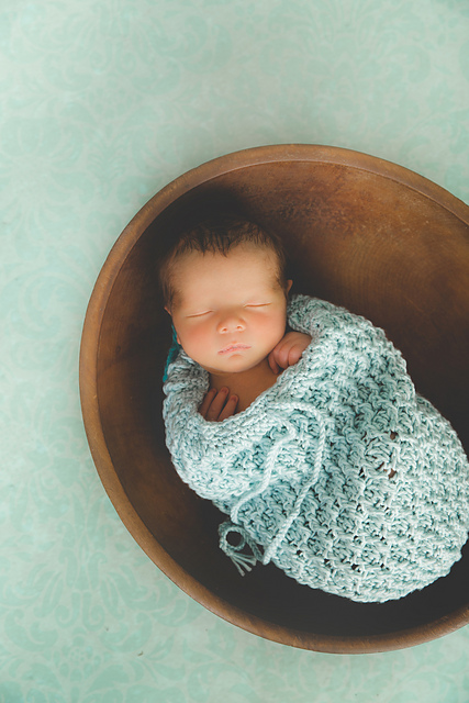 Ravelry: Honeycomb Ridges Baby Cocoon or Swaddle Sack pattern by ...