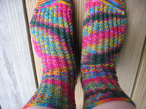 Ravelry: Mock Cable Rib Socks pattern by Jen Lucas