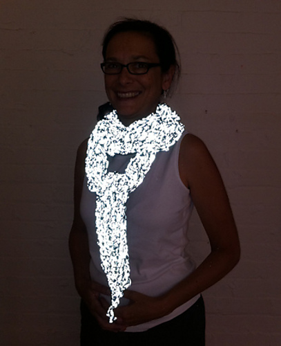 Ravelry: jennalla's reflective cycling scarf