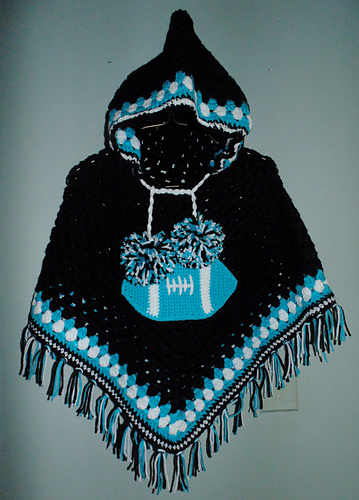 Ravelry: Football Poncho pattern by Jennifer rose
