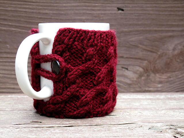 Ravelry: Tangled Cables Mug Sweater pattern by Jenni Hodges