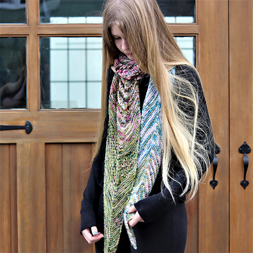 Ravelry: Merfolk Fade Shawl pattern by Jennifer Owens