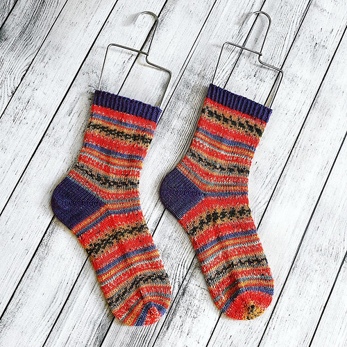 Ravelry: Just Another Vanilla Sock pattern by Sarah Stevens