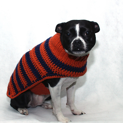 Ravelry: Striped Dog Coat pattern by Jenn Lochte