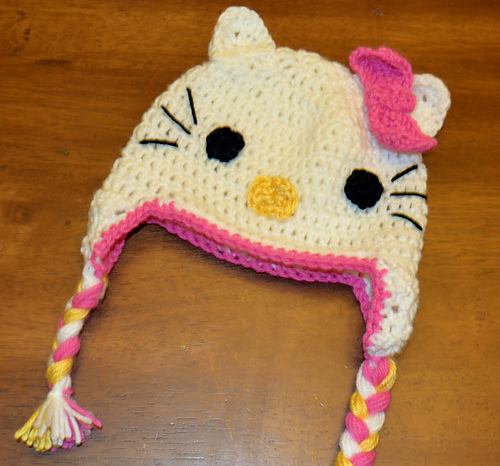 Ravelry: Hello Kitty Crochet Hat pattern by Jenny Thomas