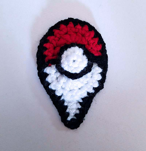 Ravelry: Pokemon Map Pin Hair Clip pattern by Jen's a Little Loopy