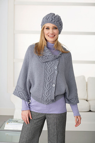 Ravelry: Asymmetrical Cape pattern by Patons