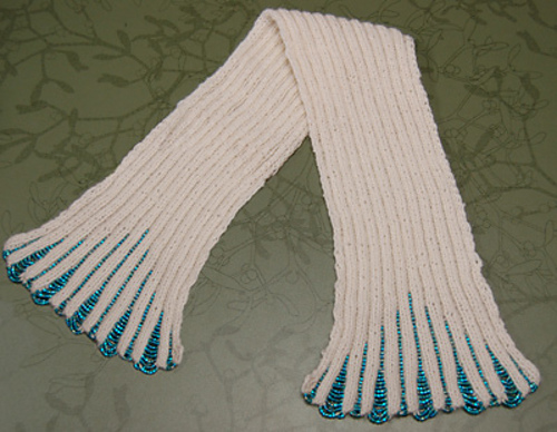 Ravelry: Beaded Cashmere Scarf pattern by Ivy Brambles