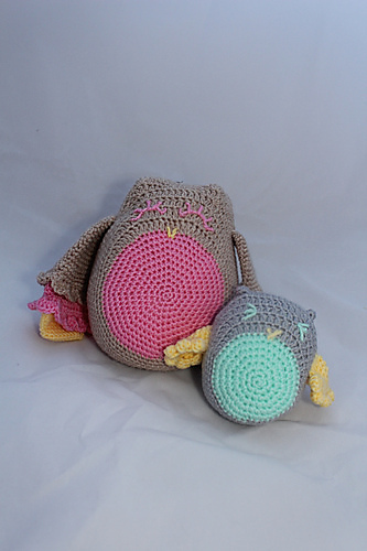 Ravelry: Mummy and baby owl pattern by Jessica Borton