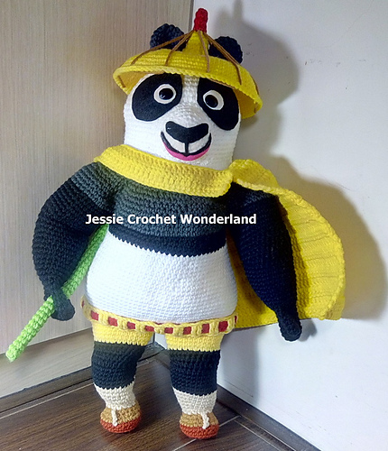Ravelry: Kung Fu Panda pattern by Jessie Lin