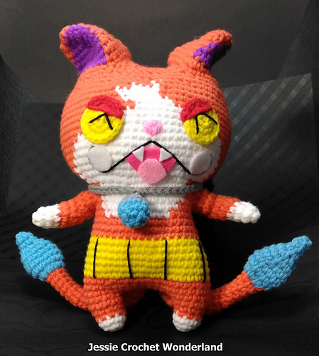 Ravelry: Jibanyan @ Yo Kai Watch pattern by Jessie Lin