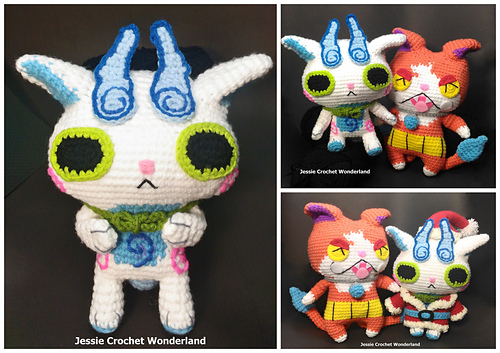 Ravelry: Komasan in Yo Kai Watch pattern by Jessie Lin