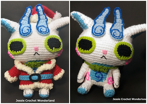 Ravelry: Komasan in Yo Kai Watch pattern by Jessie Lin