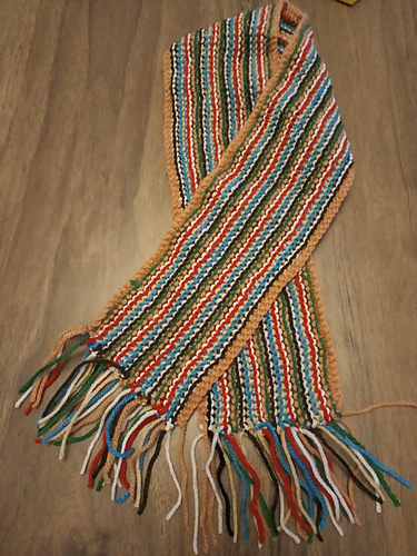 Ravelry: Sideways Scrappy Scarf pattern by marianna mel