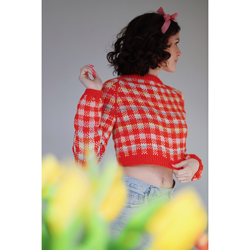 Ravelry: Gr8 Gingham Raglan pattern by Jessie Maed Designs