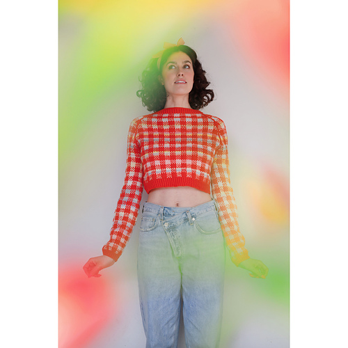 Ravelry: Gr8 Gingham Raglan pattern by Jessie Maed Designs