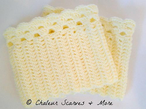 Ravelry: Lacy Boot Cuffs pattern by Jessy Spencer