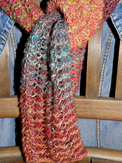 Ravelry: jhoffmanwy's Stripey Lace Scarf