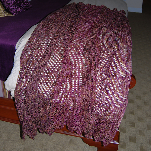 Ravelry: Filet Crochet Blanket pattern by Yarns Brunswick