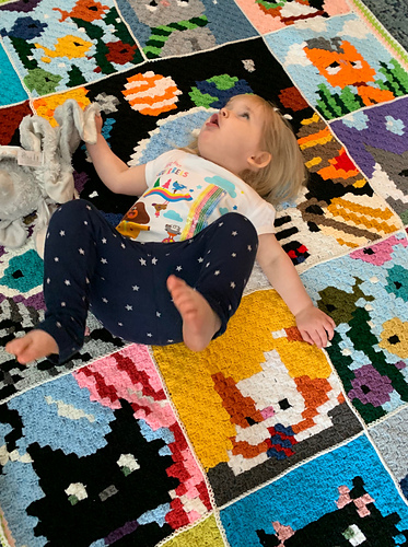 Ravelry: Catghan C2C Blanket pattern by Ink & Stitches