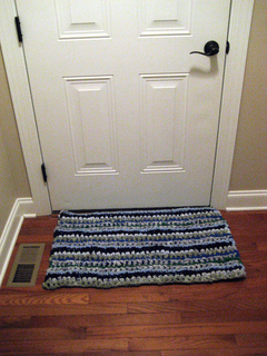 Ravelry: jjl7766's Rug: Blue/Green Long Rag Rug
