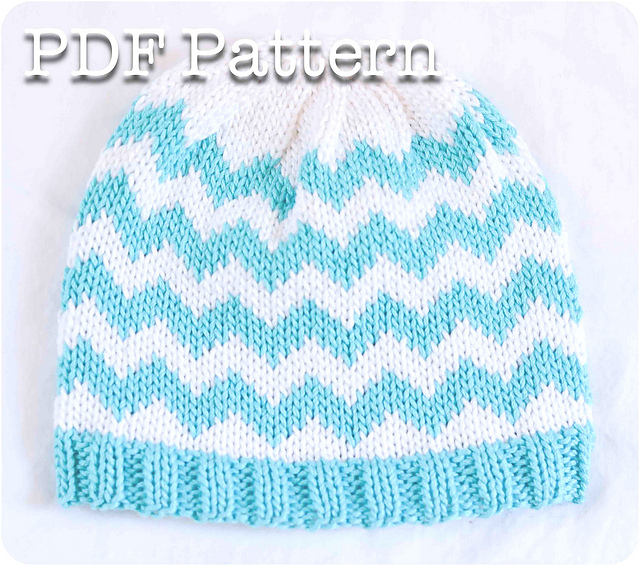 Ravelry: Chevron Baby Hat pattern by Jessica Keith