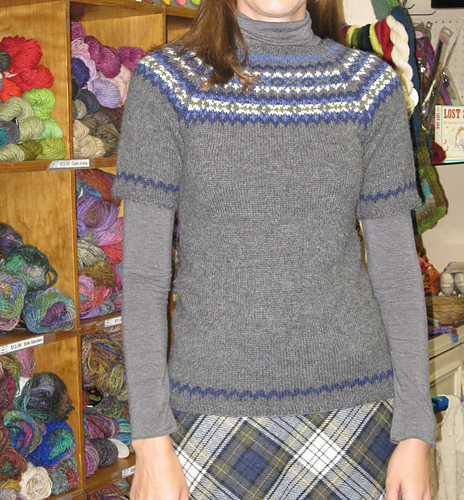 Ravelry: #06 Fair Isle Yoke Top pattern by Fiona Ellis
