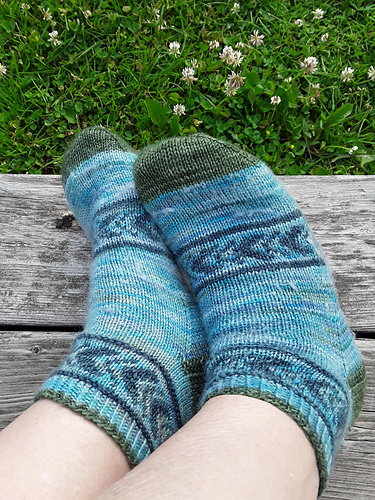 Ravelry: Meander My Way Socks pattern by Jennifer Knight