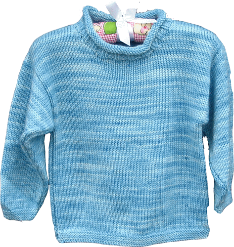 Ravelry: Child's Roll Neck Sweater one piece pattern by The J. Knits ...