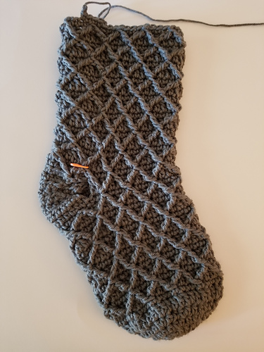 Ravelry: Diamond Lattice Stocking pattern by Jane Seals