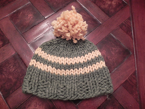 Ravelry: Toddler Rugby Hat pattern by Fiber Flux / Jennifer Dickerson