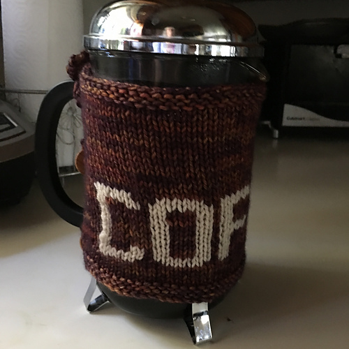 Ravelry: "Coffee" Cosy pattern by Patricia Evans